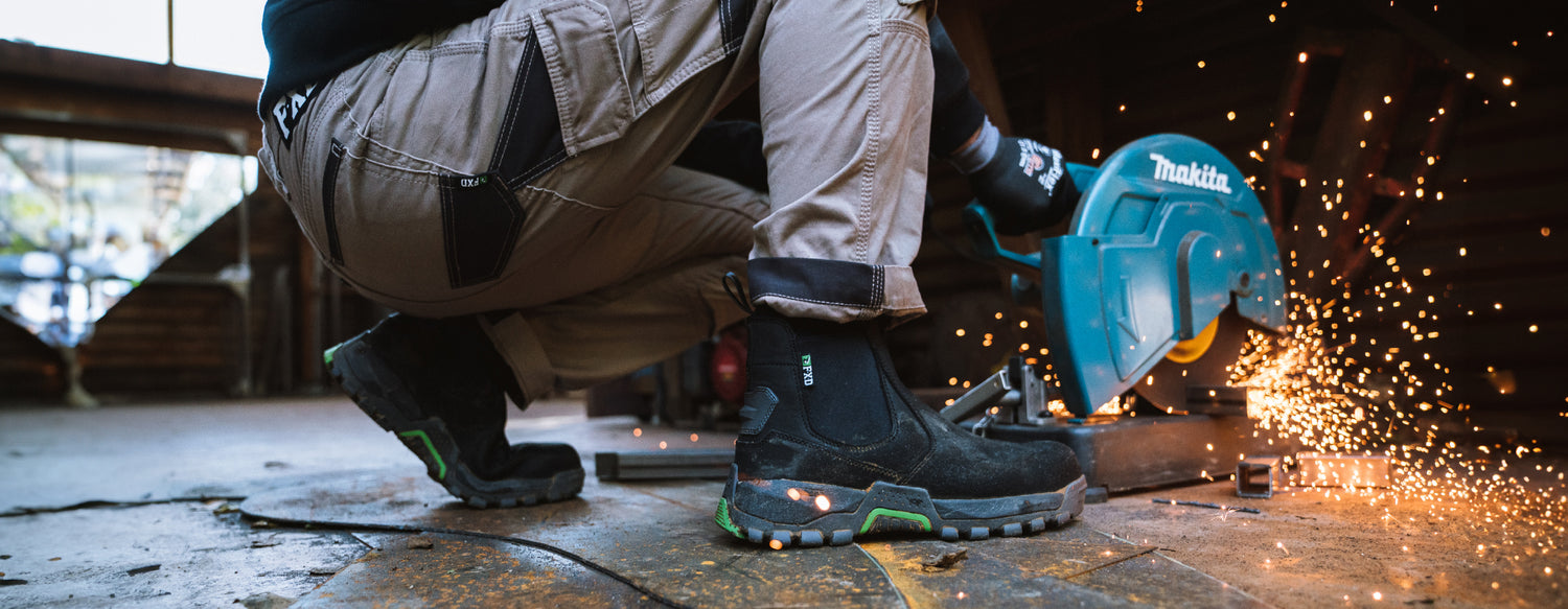 WB.4 High Cut Slip On Composite Toe Work Boots